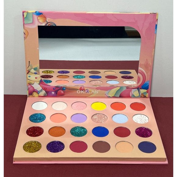 Okalan | Makeup | Okalan Candyland 24 Color Pressed Pigment Palette ...